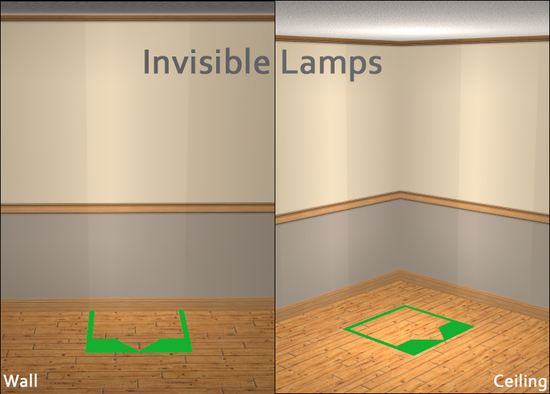 Two Invisible Lamps | Nixed Sims