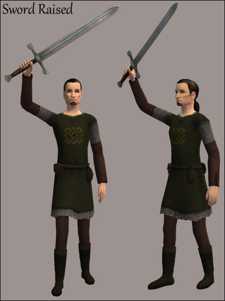 Knightly Posebox with Accessory Swords | Nixed Sims