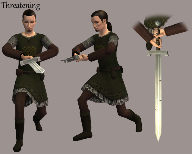 Knightly Posebox with Accessory Swords | Nixed Sims
