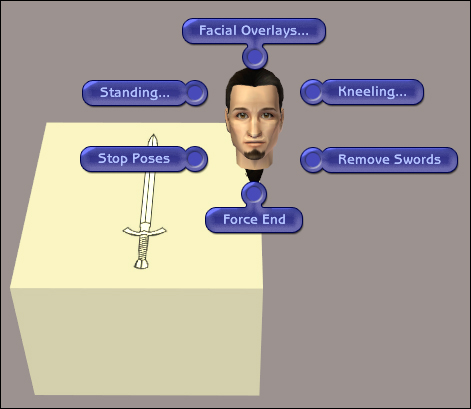 Knightly Posebox with Accessory Swords | Nixed Sims