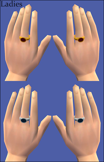 Accessory Signet Rings (v. 1.0) | Nixed Sims