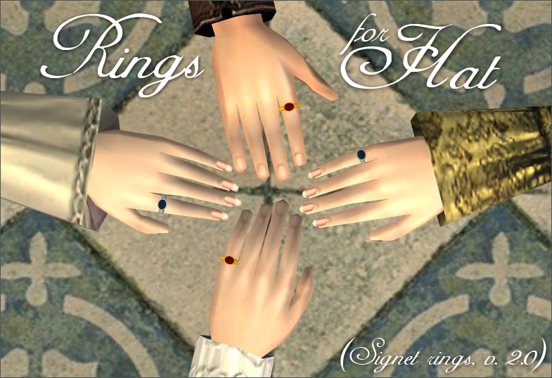 Signet Rings for Hat | Nixed Sims