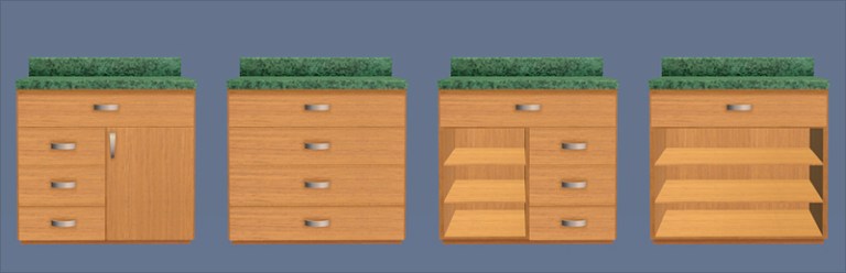 Counter Completers: Add-ons for Eight Maxis Counters | Nixed Sims